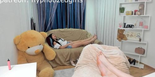 Hypnotized To Strip And Masturbate
