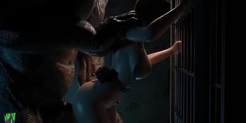 Jill Valentine Fucked By Tentacle Monster