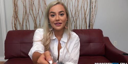 Propertysex Very Attractive Blonde Agent Bangs Her Boss Blake Blossom
