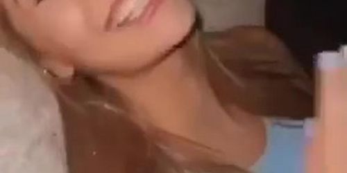 Gorgeous Brunette Sucks A Boner Pov