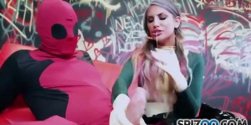 August Ames Meets Deadpool