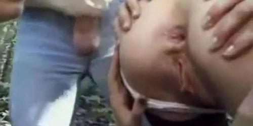 Merrit Sander And Friend French Anal Sex Outdoor