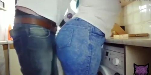 Woman As Dry Sex In The Kitchen