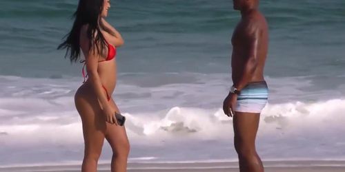Shayene Samara Fodeu Com Negã O Do Pau Grande Na Praia Da Barra 0051