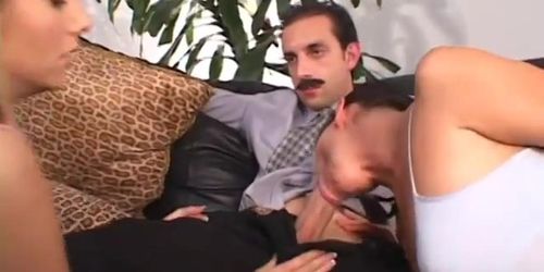 Threesome With Two Horny Girlfriends