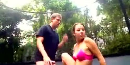 Teen Sex On Trampoline