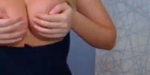 Blonde Girl Shows Her Perfect Boobs Hot Boobs 6321
