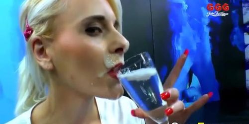 European Ho Drinks Sperm