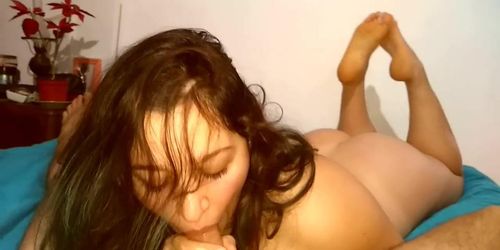 The Pose Blowjob With Feet Up