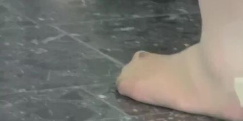 Candid Nylon Feet Toeclamp Outdoor
