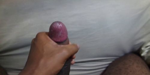 Big Black Cock Wank Me Solo Masturbating