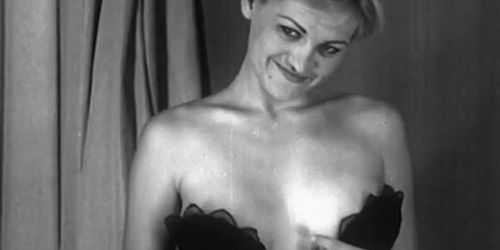 Vintage Blonde Striptease Stag Loop