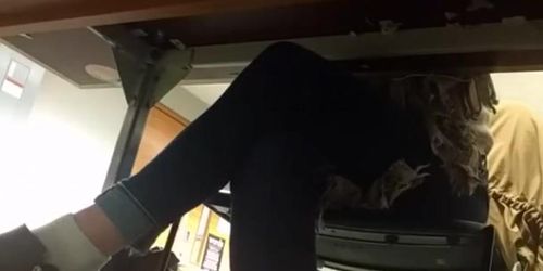 Candid Nylon Hostess Feet