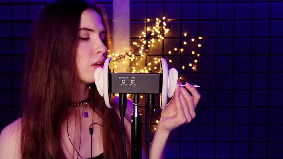Tangerin Asmr Slow Licking 3dio