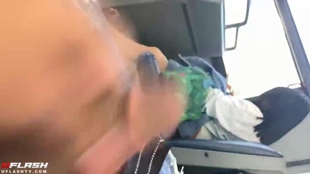 Bus Flash And Cum Bait