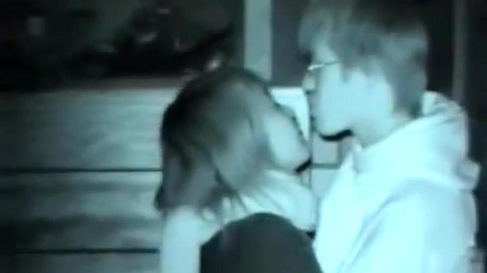 Asian Couples Caught Fucking Outdoors With A Voyeur Night Cam