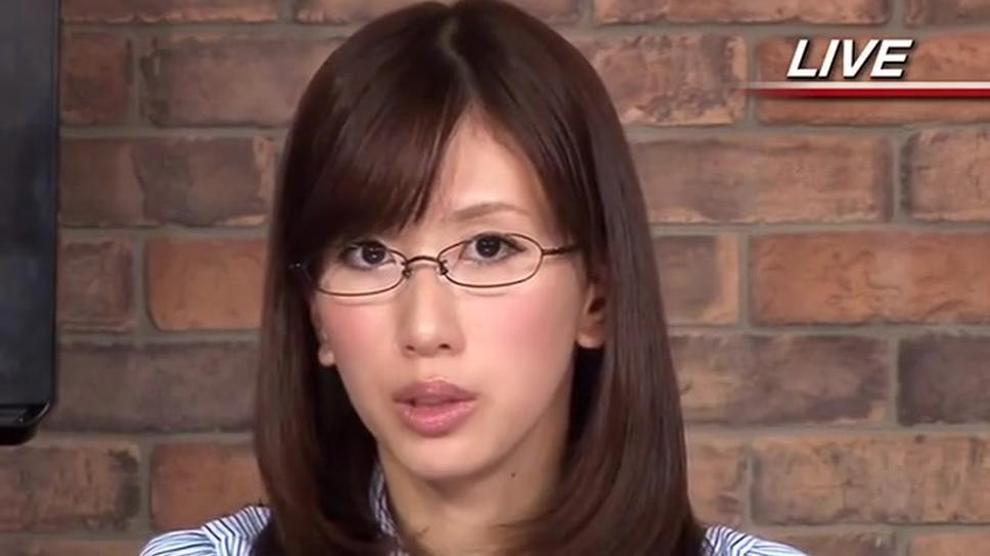 Japanese Female Announcer Fucked In Live