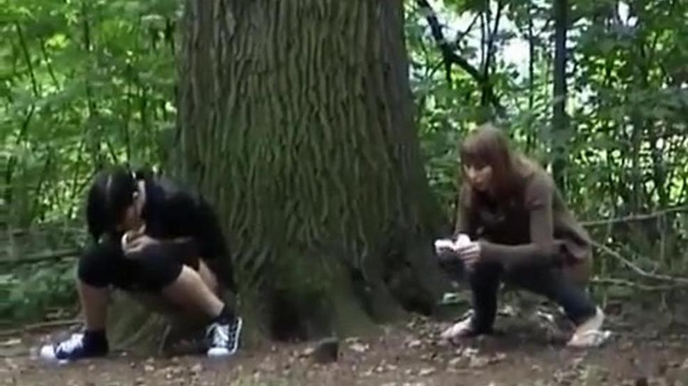 Two Girls Went To Pee Outdoors Porn Videos