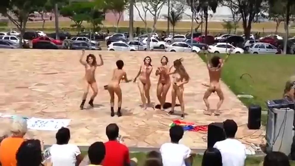 Naked Public Protest Porn Videos