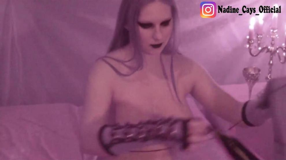 Jerk Off With Nadine Cays The German Gothic Teen And Her Natural Monster Boobs Porn Videos