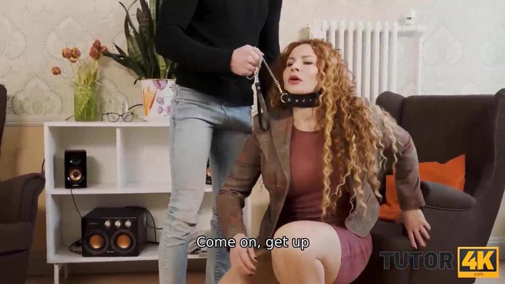 TUTOR4K. English language lesson ends for tutor and guy with kinky sex - Tnaflix.com
