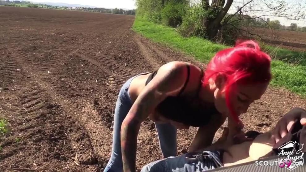 German Hooker Caught Having Sex Outdoor And Getting A Creampie Finish