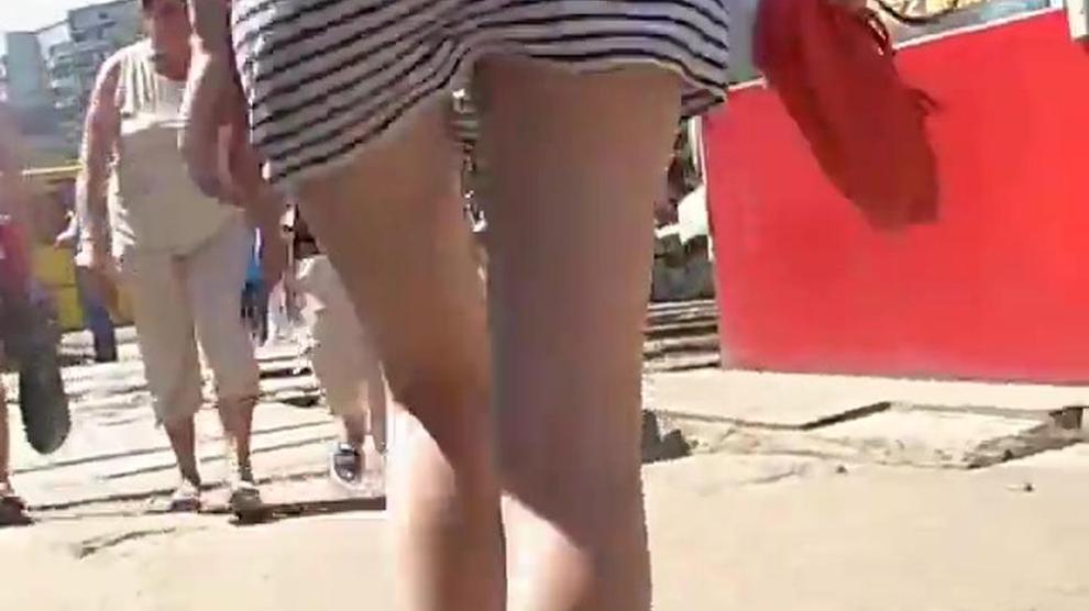 Striped Suit Hawt Upskirt