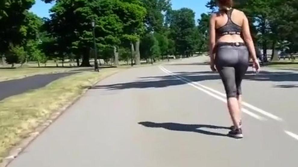 Big Ass Woman Wearing Tight Sports Clothes