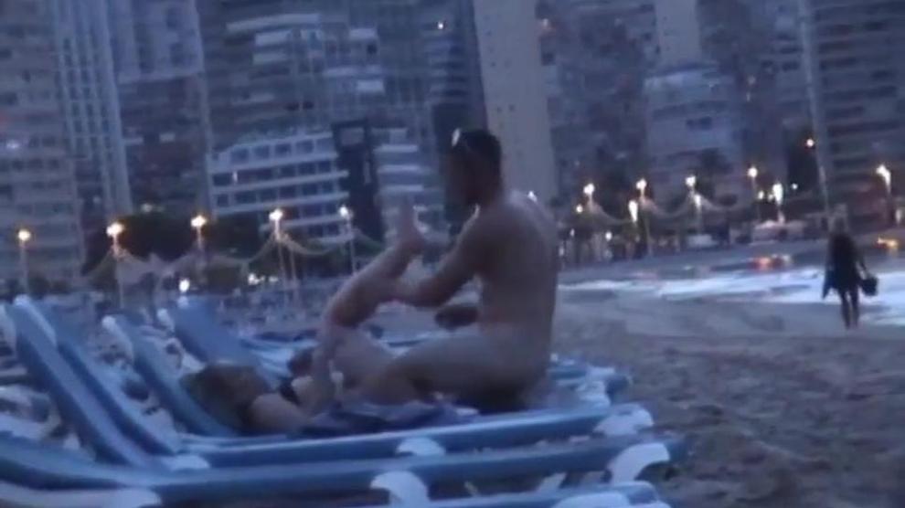 Ajx Public Sex On The Beach Of Benidorm In The Mediterranean Sea From 5876