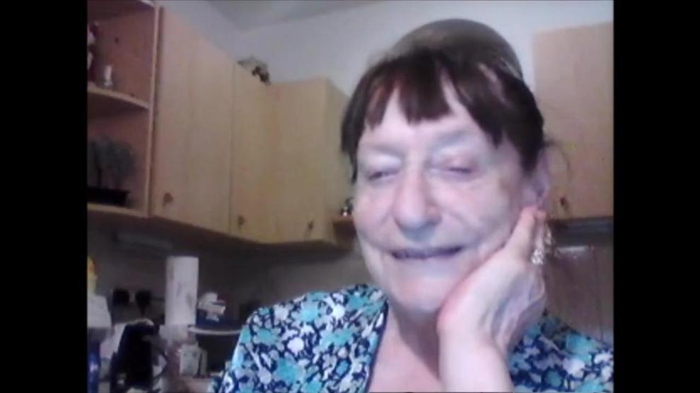 Benilde Real Italian Granny Shows Nipples