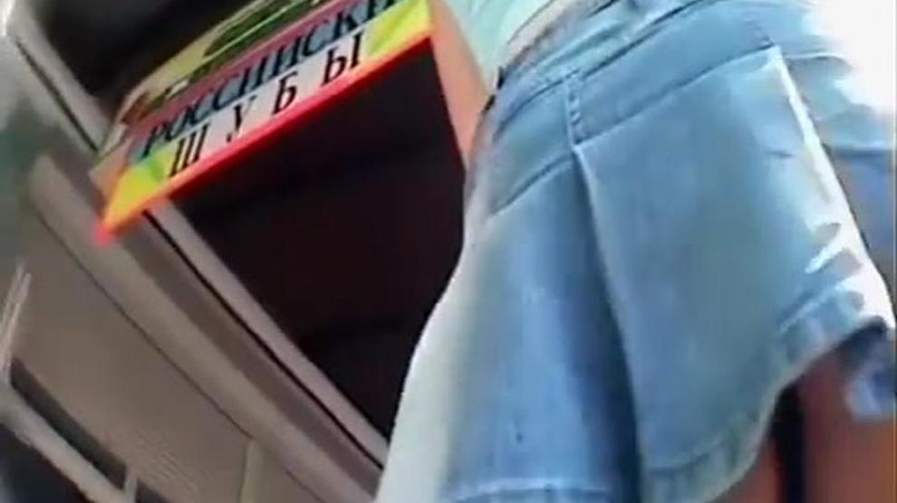 Madrid Street Upskirts