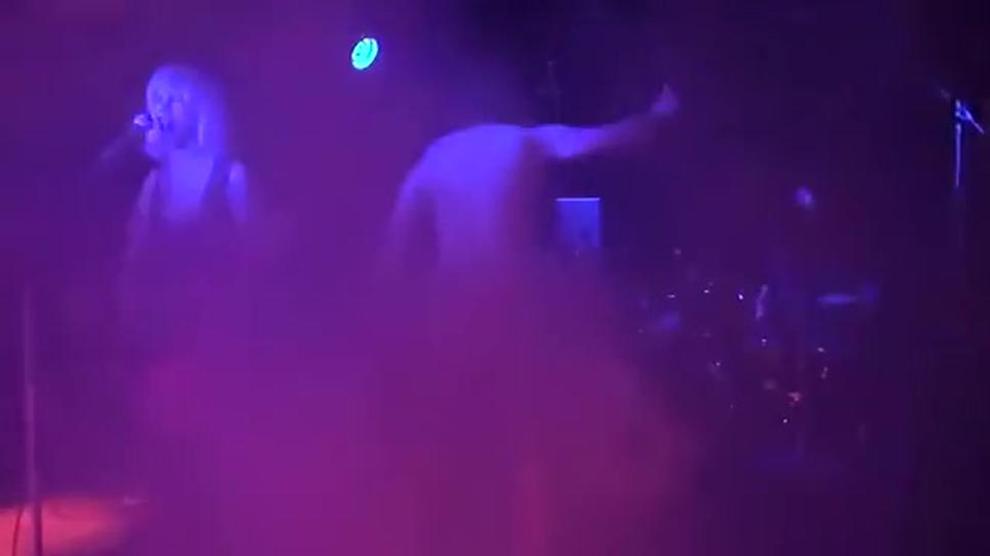 Drunken Man Gets Naked On The Rock Stage