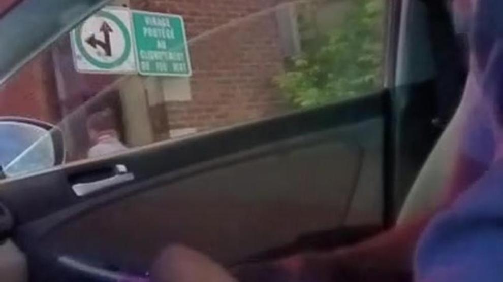 Insane Asking Direction Car Dick Flash Cum