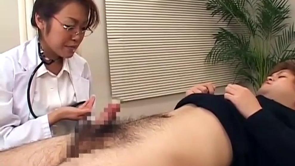 Doctor Collects Sperm Samples During Examination