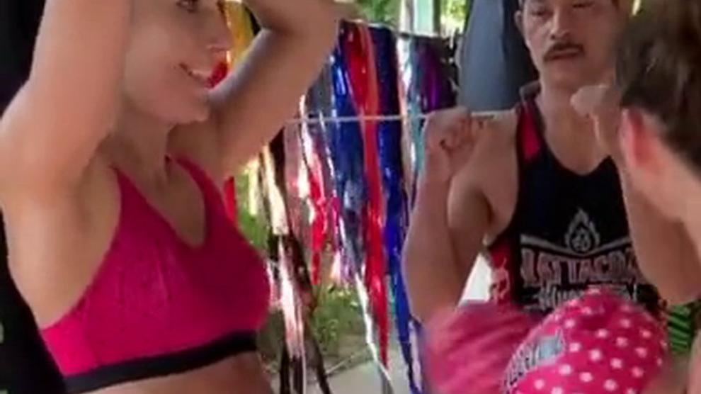 Muay Thai Abs Punching Training
