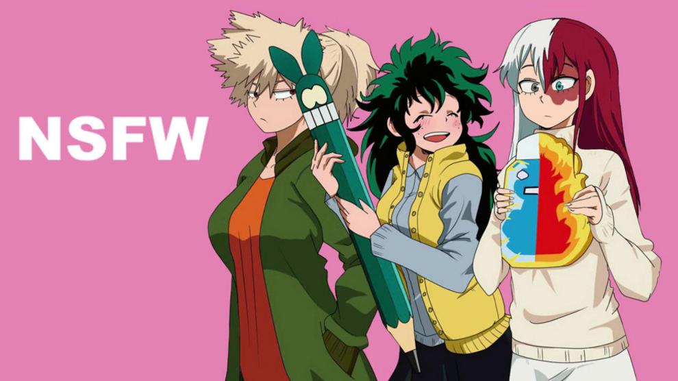 Nsfw Female Bakugou X Todoroki X Izuku Threesome Asmr
