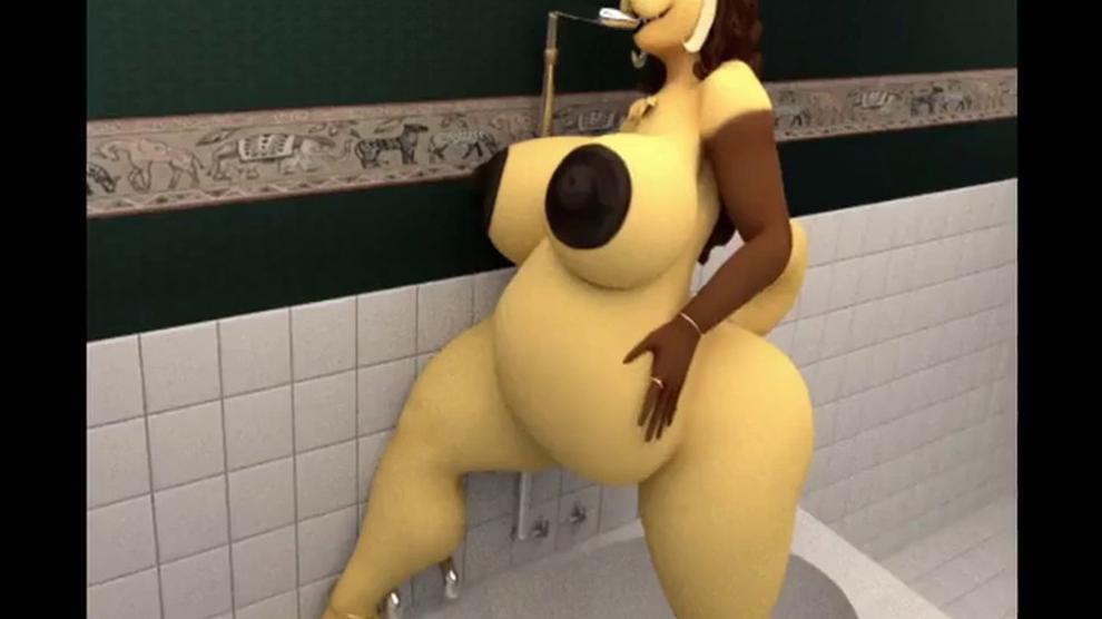 Furry Water Chug Belly Inflation Custom Edit 6117