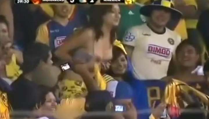 Sexy Soccer Fan Flashes Fans By Accident Tnaflix Porn Videos