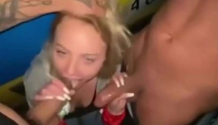 Blonde Sucks Two Dicks In Public Dixie Lynn Tnaflix Porn Videos