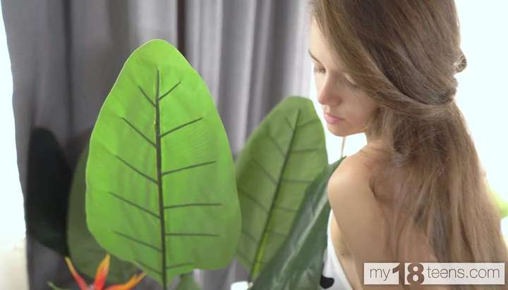 Flamy Nika With Long Hair And Hairy Pussy Cleans The Apartment And