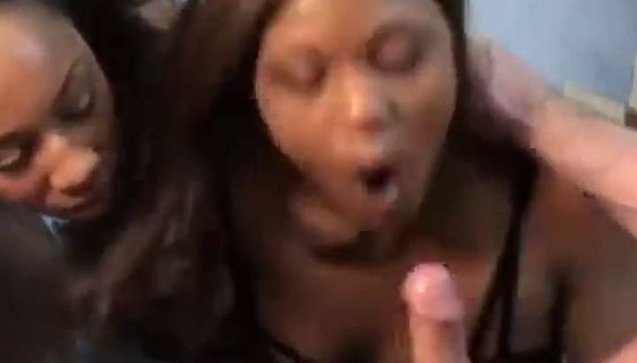 2 Ebonies Suck 1 White Dick Tnaflix Porn Videos